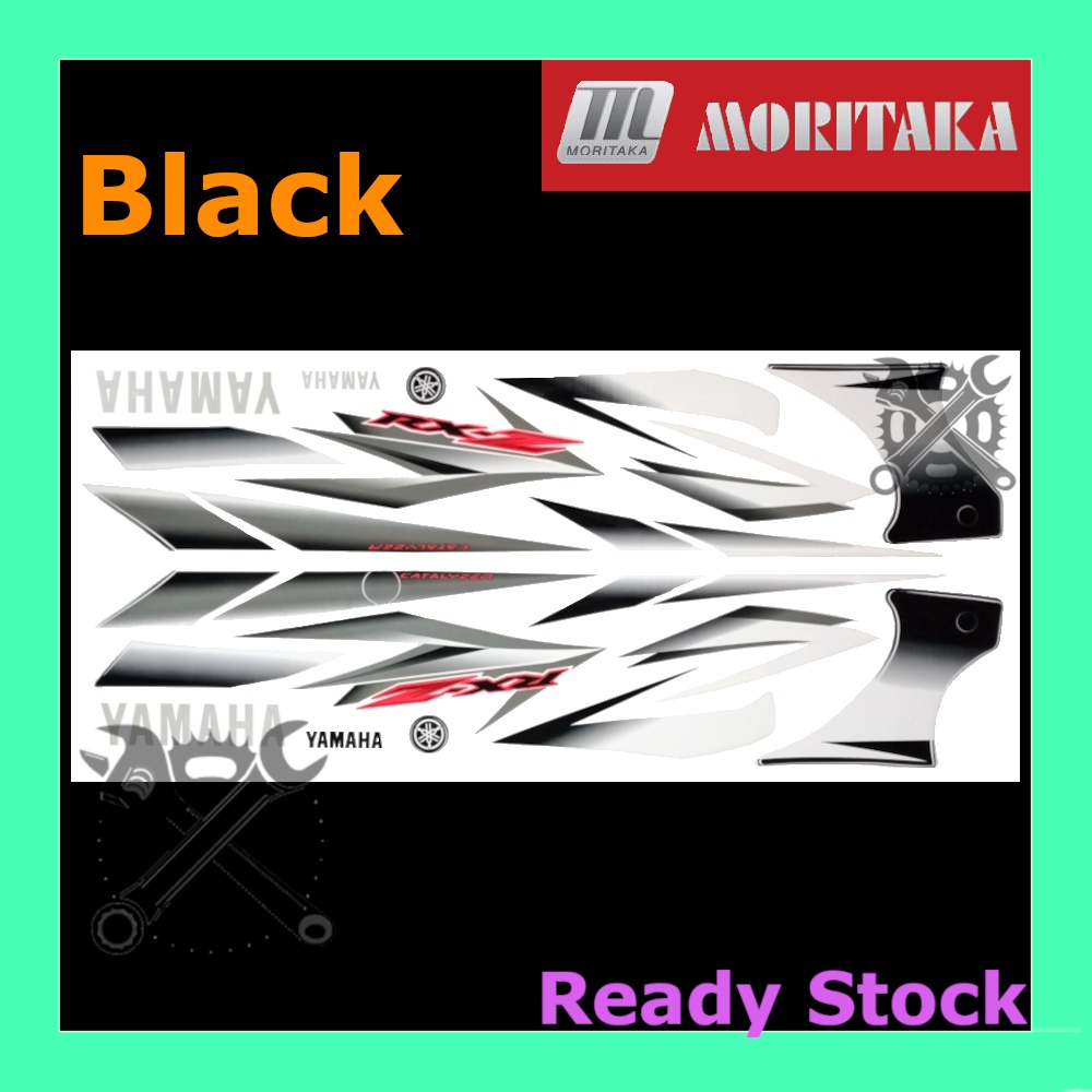 RXZ Model 11 Catalyzer Yamaha Sticker Body Stripe Moritaka RX-Z Strike ...