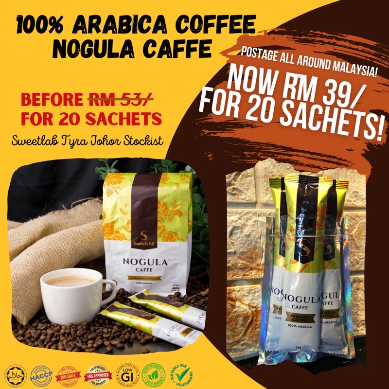 SweetLAB NOGULA CAFFE 100% Arabica coffee (Instant coffee) SUPERB TASTE ...