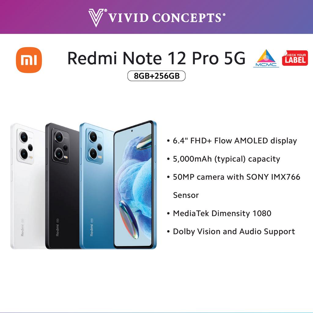 [MY Set] Xiaomi Redmi Note 12 Pro 5G (8+256GB) | 120Hz AMOLED display ...