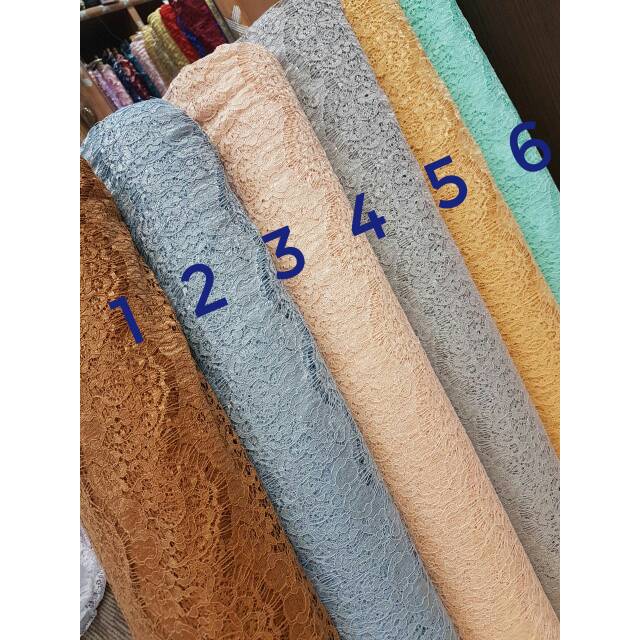 Broken LACE BROCAT FABRIC PLAIN EDGE (NOT GLITTER) | Shopee Malaysia