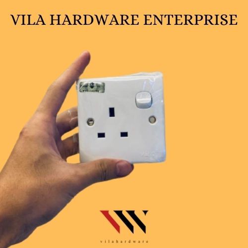 MIND FLUSH TYPE 13A 250V - 1 GANG SWITCHED SOCKET OUTLET / PLUG SOCKET ...