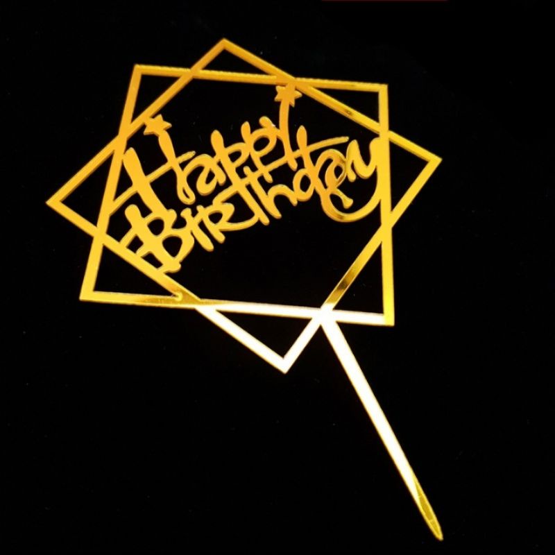 HAPPY BIRTHDAY ACRYLIC CONGRATULATORY SIGN/Tanda tahniah akrilik/摆件插牌 ...