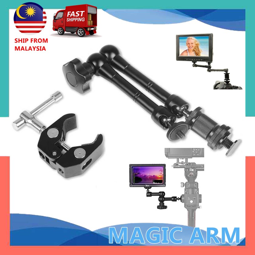 11, 7 inch Adjustable Friction Articulating Magic Arm + Large Claws ...