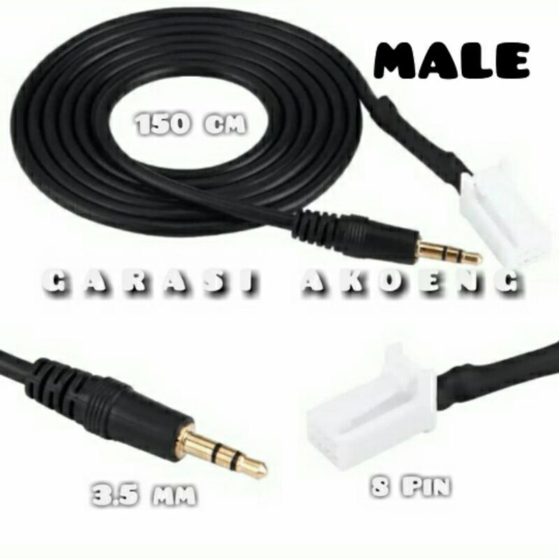 Aux Cable Head Unit Suzuki Ertiga Grand Vitara Swift SX4 Mazda VX1 8 ...