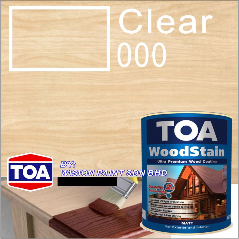 TOA MATT CLEAR VARNISH (1L) CLEAR / WOOD VARNISH woodstain | Shopee ...