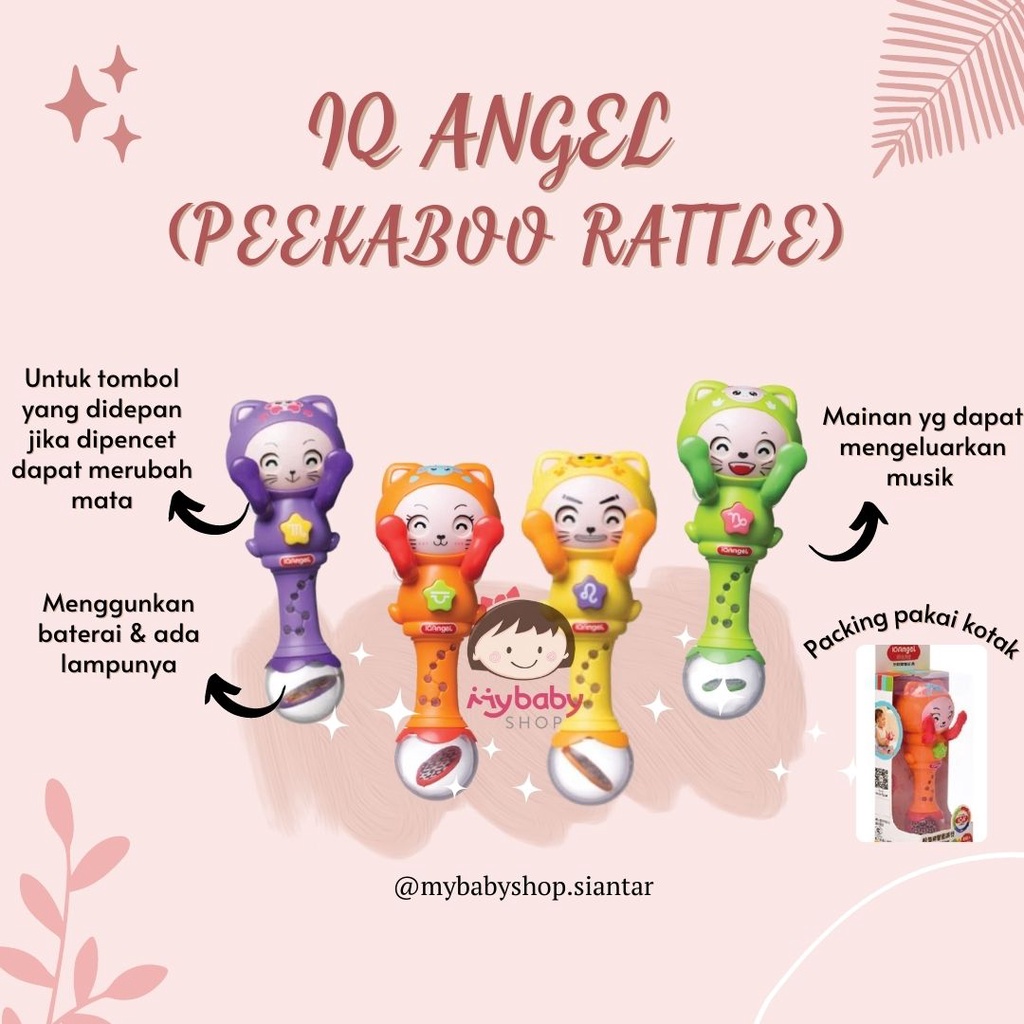 Iq ANGEL Peekaboo Smart Rattle Sounds | Shopee Malaysia