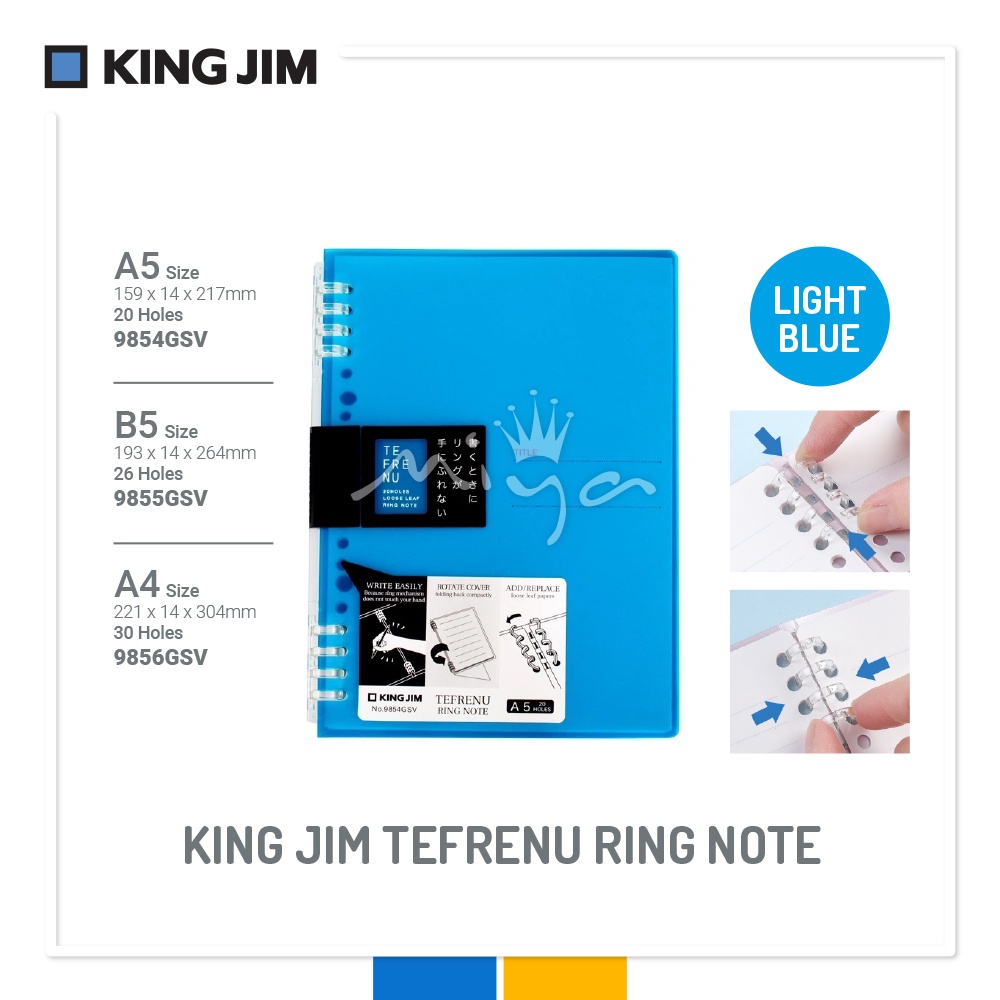 KING JIM TEFRENU RING NOTE BINDER NOTEBOOK - A5 / B5 / A4 | Shopee Malaysia