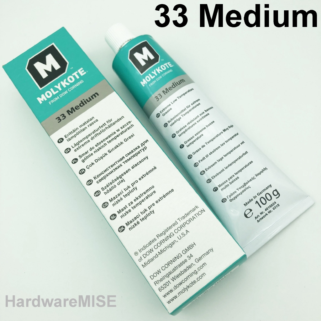 MOLYKOTE 33 Extreme Low Temperature Bearing Grease 33M Medium 100g Tube ...