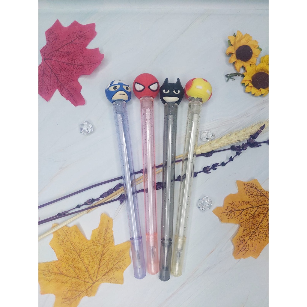 BALLPOINT PEN/ PEN/ BALLPOINT/ BALL PEN GEL PEN SUPERHERO MARVEL ...