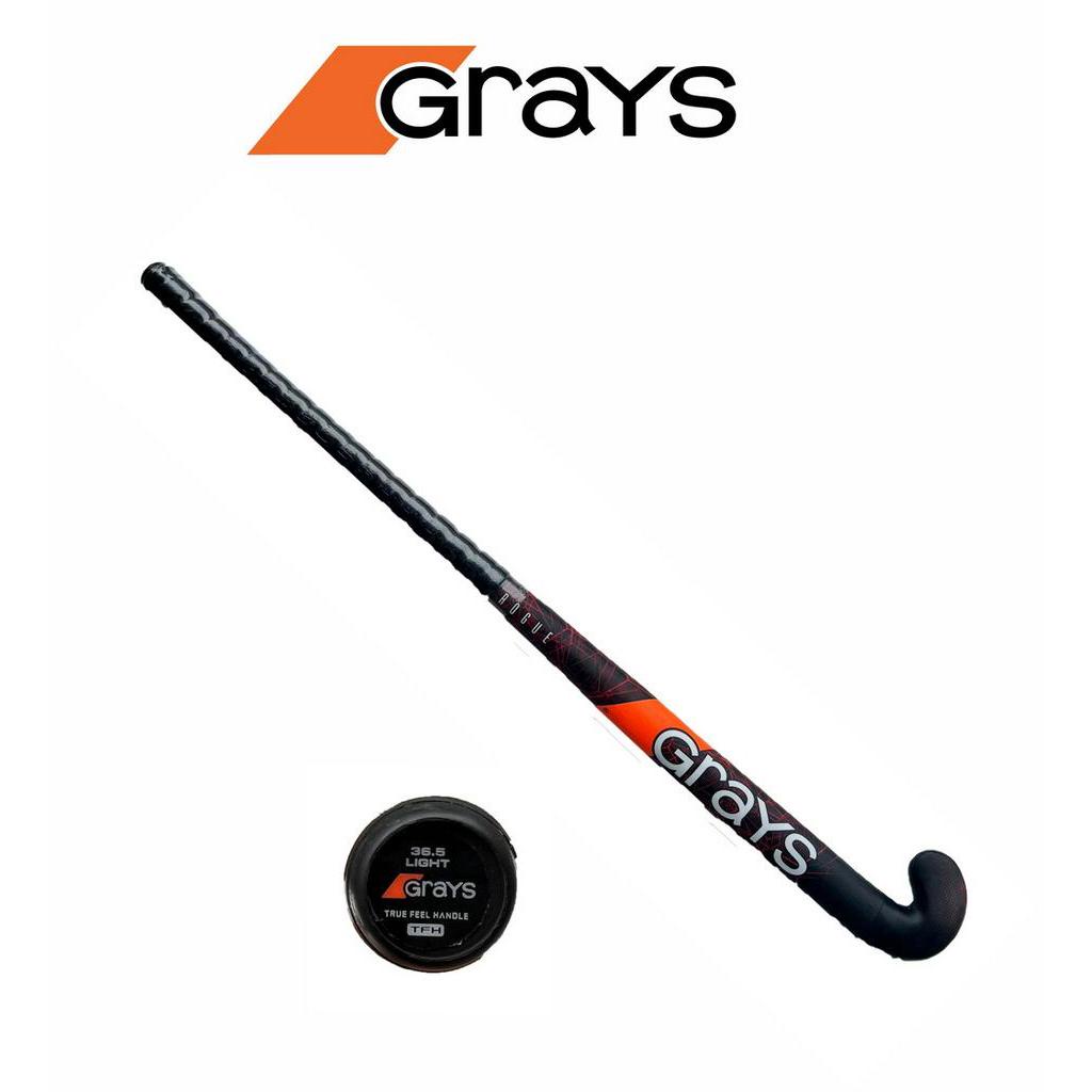 Grays Rogue Wooden Hockey Stick with Fiber Reinforced Entry Level ...