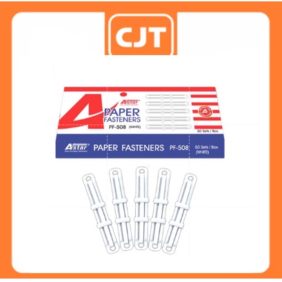 Astar PF508 Paper Fastener (White) 50’s / Plastic Paper Fastener/ PF509 Paper Fastener (Colour ...