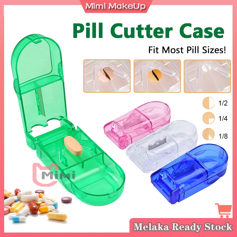 Ready Stock Portable Medicine Cutter Pill Cutter Box Tablet Separator ...