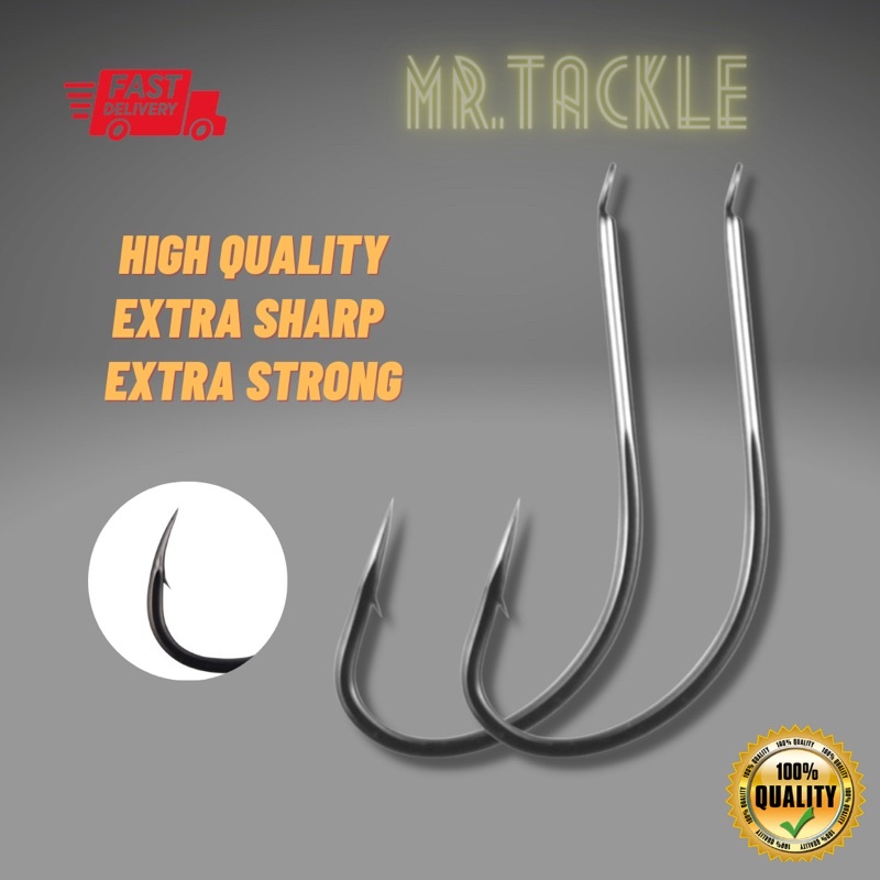 Stainless Steel Assist Hook Jigging Hook J-Pike Bottom Fish Hook Mata ...