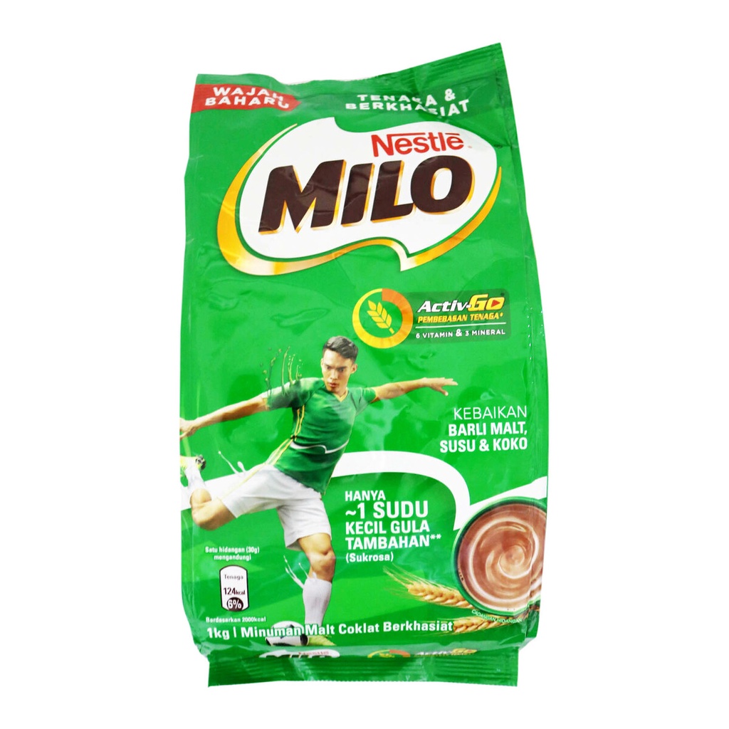 Nestle Milo Activ-Go Chocolate Malt Powder 1kg | Shopee Malaysia