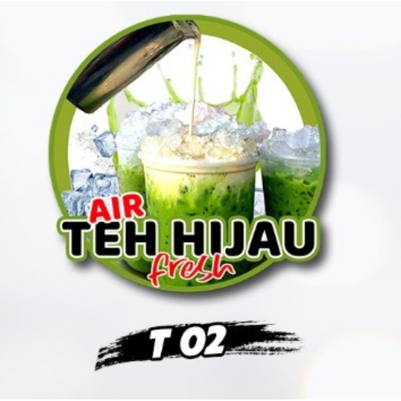 Sticker Air Balang Teh Hijau Flavour Sticker kalis air( Didatangkan ...