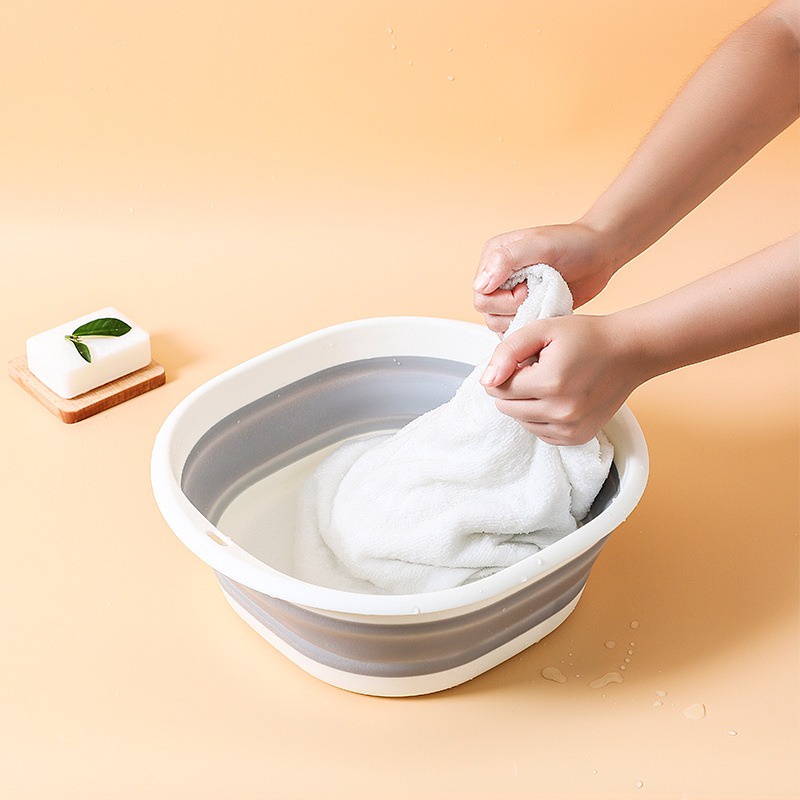 iFASHION Collapsible Foldable Wash Basin Bucket Portable Household ...