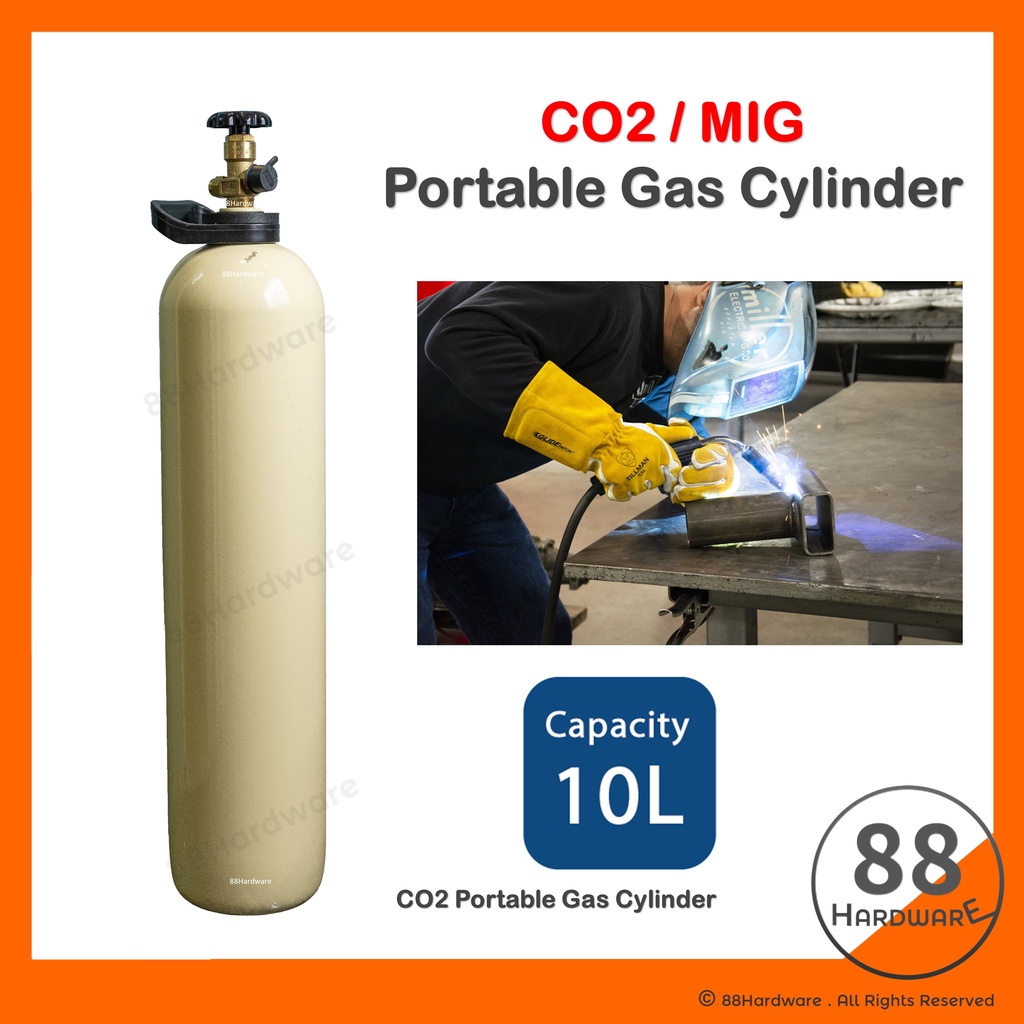 Portable Co2/Mini/Carbon Dioxide/MIG 10L Gas (Gas welding Besi/MIG Gas ...