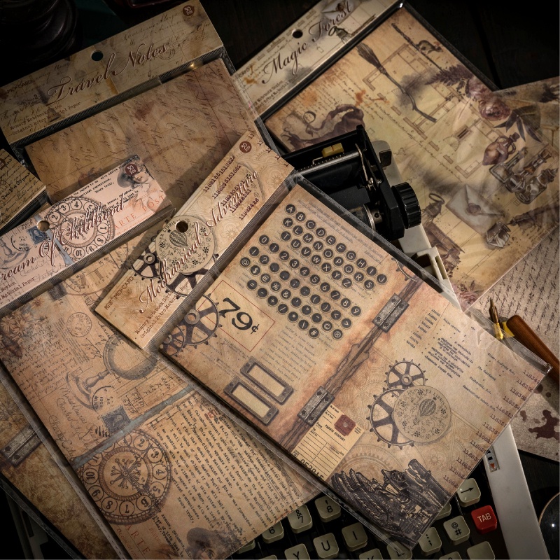 ENWEI 30 Pcs Memory Notebook Series Retro Sticky Notes for Journal ...