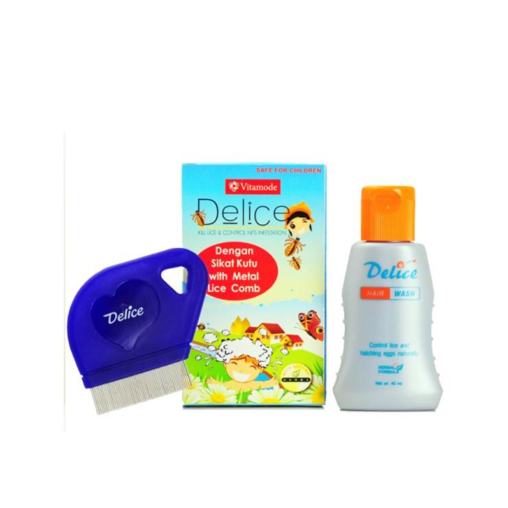 Delice Shampoo (40ml) [Free Lice Comb] | Shopee Malaysia