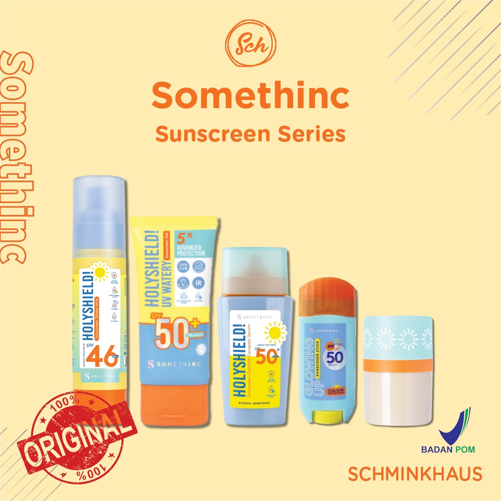 Somethinc Sunscreen Series (Glowing Up/Holyshield /Sun Stick) | Shopee ...