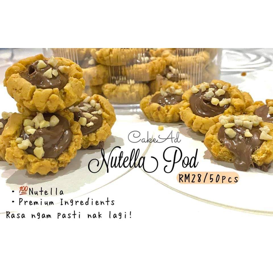 [HOME MADE] 100%Nutella Pods Cookies 50pcs | Shopee Malaysia