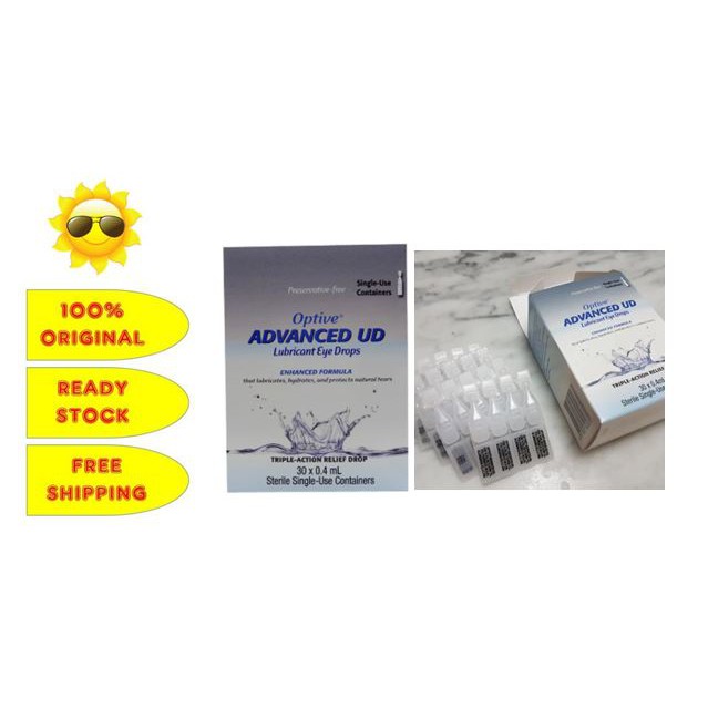 Optive Advanced Ud Lubricant Eye drops 30 x 0.4ml | Shopee Malaysia