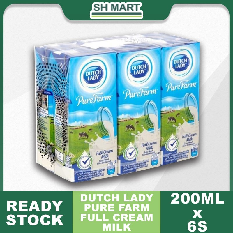 Dutch Lady UHT Full Cream Milk (200ml x 6) | Shopee Malaysia