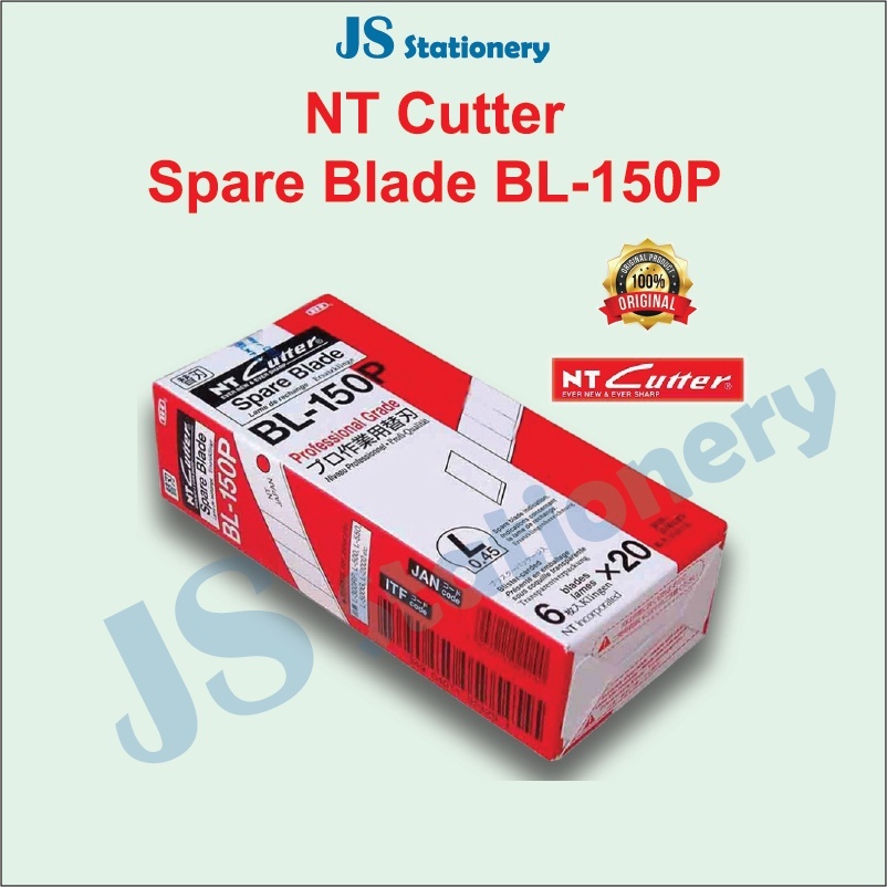 NT Cutter Spare Blade, Refill BL-150P Heavy Duty Cutter Blade ...