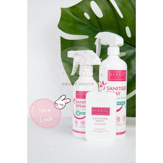 BERRY C Sanitizer Spray 40m*l/ 300ml/ 500ml *READY STOCK* New Look ...