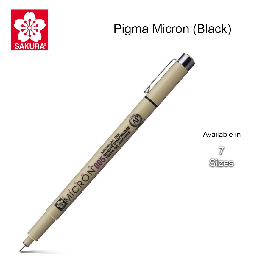 Sakura Pigma Micron Black (Assorted Tip Sizes) | Shopee Malaysia
