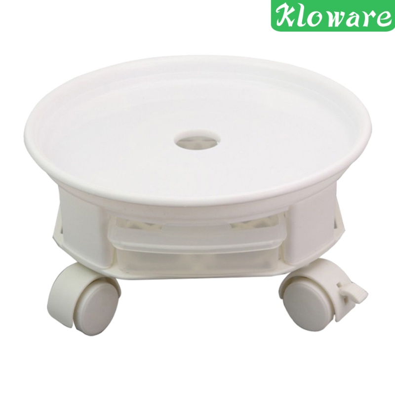 [klowareMY] Movable Flower Pot Tray Rolling Plant Flowerpot Base Plant ...