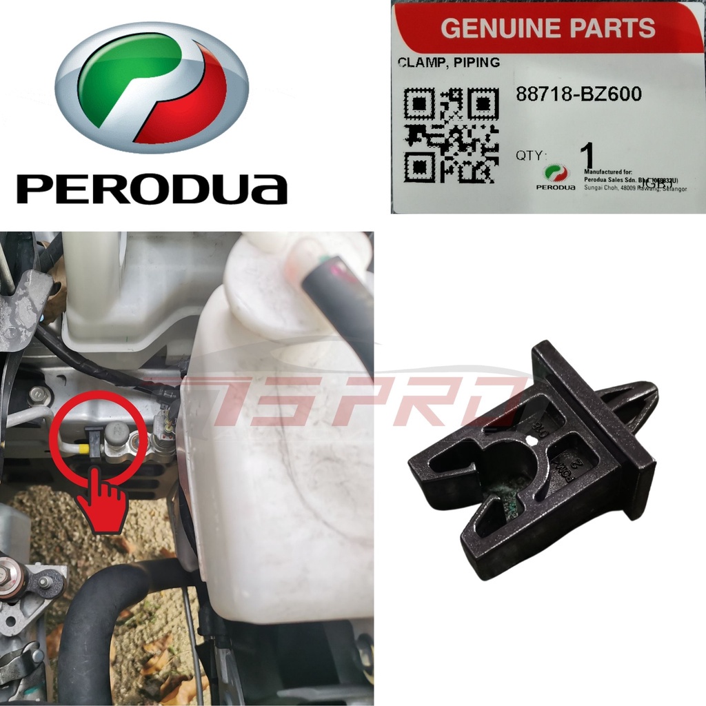 [1 unit] [1 biji] Perodua Axia Genuine Piping Power Steering Clip Oil ...