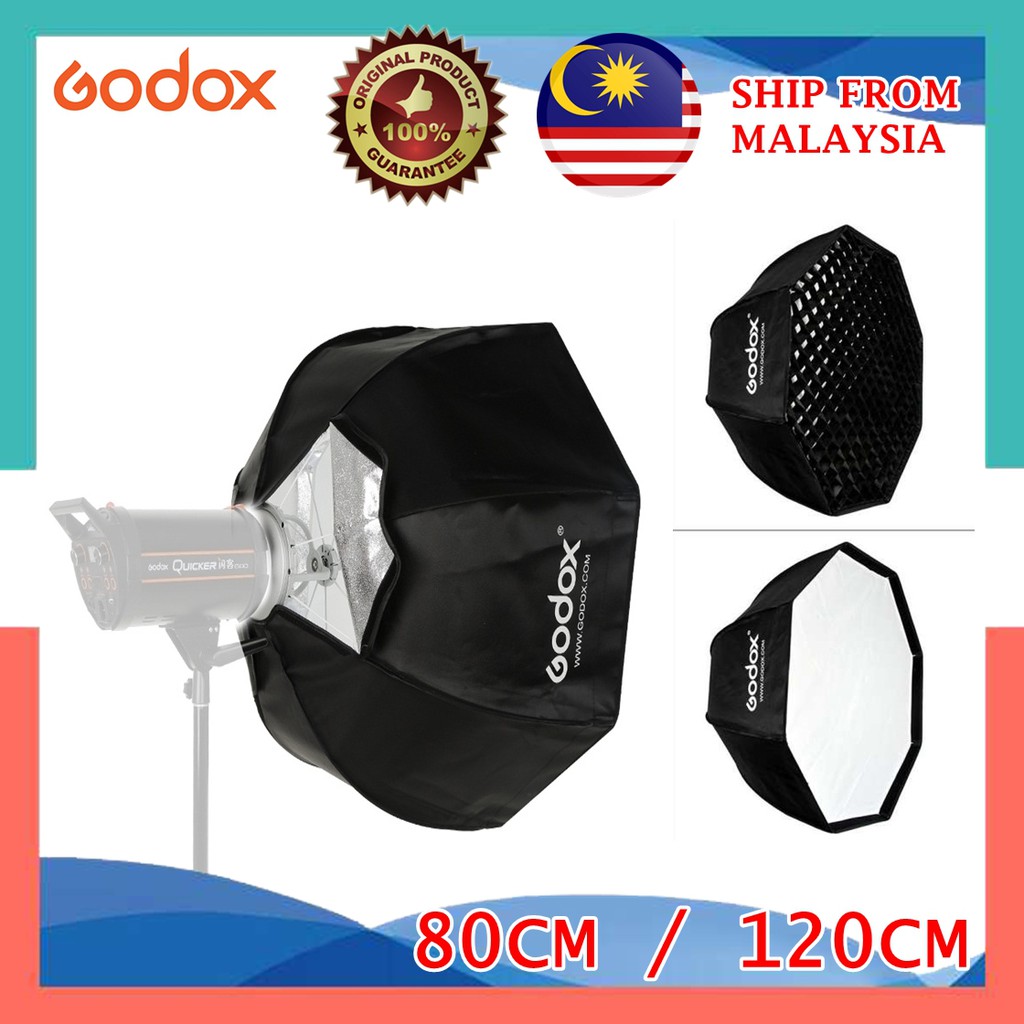 Ready Stock! Studio outdoor Softbox GODOX SB-UE grid bowens 120cm ...