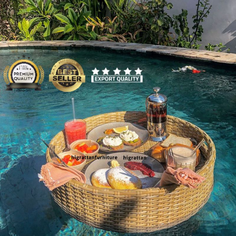 Round Floatingtray 60cm | Floating Breakfast Tray | Pool Tray | Bali ...