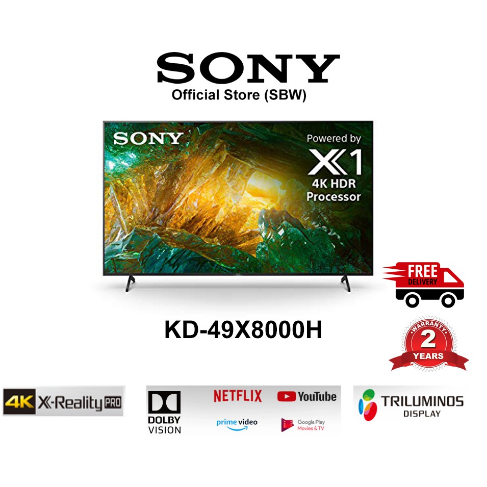 [FREE SHIPPING] SONY 49" X80H 4K Ultra HD High Dynamic Range (HDR ...