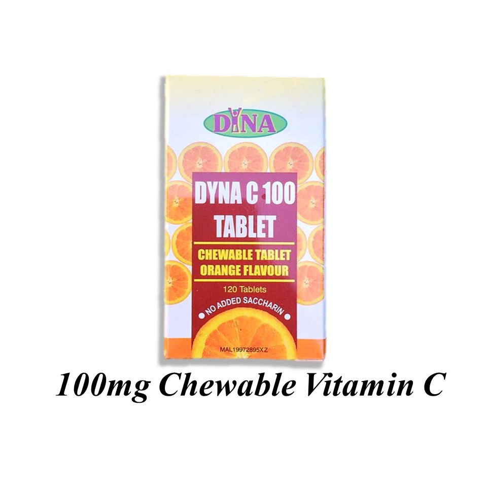 Dyna C 100mg120's / Chewable Vitamin C / 120's | Shopee Malaysia