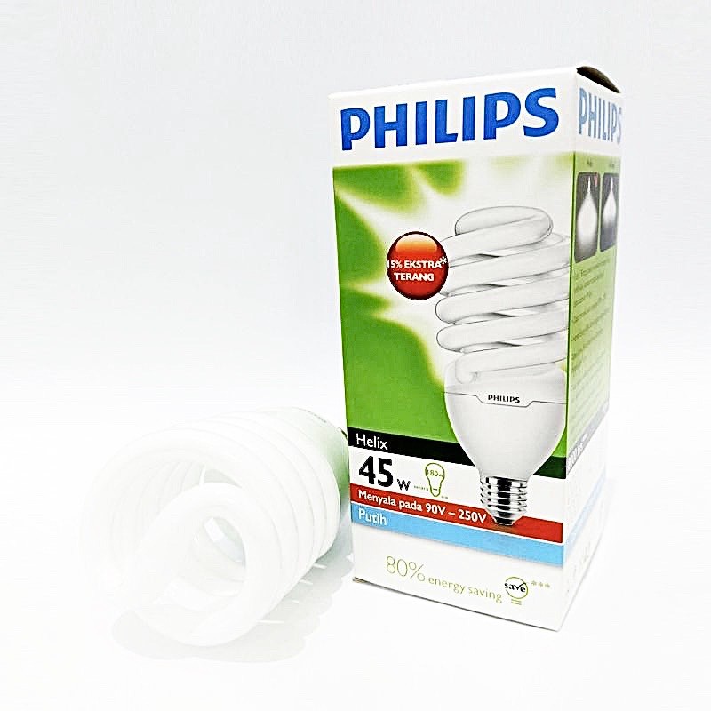 PHILIPS HELIX LAMP 45WATT WHITE / COOL DAYLIGHT (45WATT 45W 45 W ...