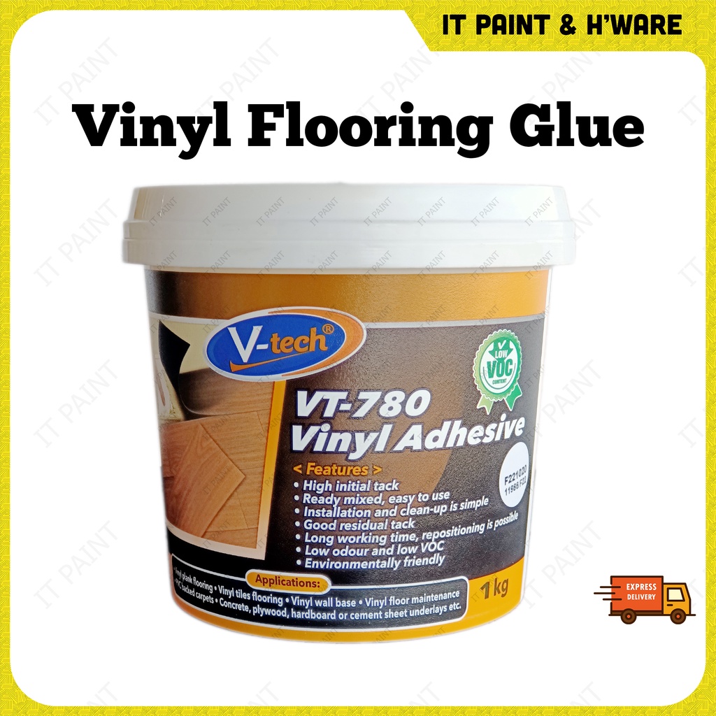 1KG V-Tech VT-780 Vinyl Adhesive Gam Lantai Flooring Glue Gam Tikar ...