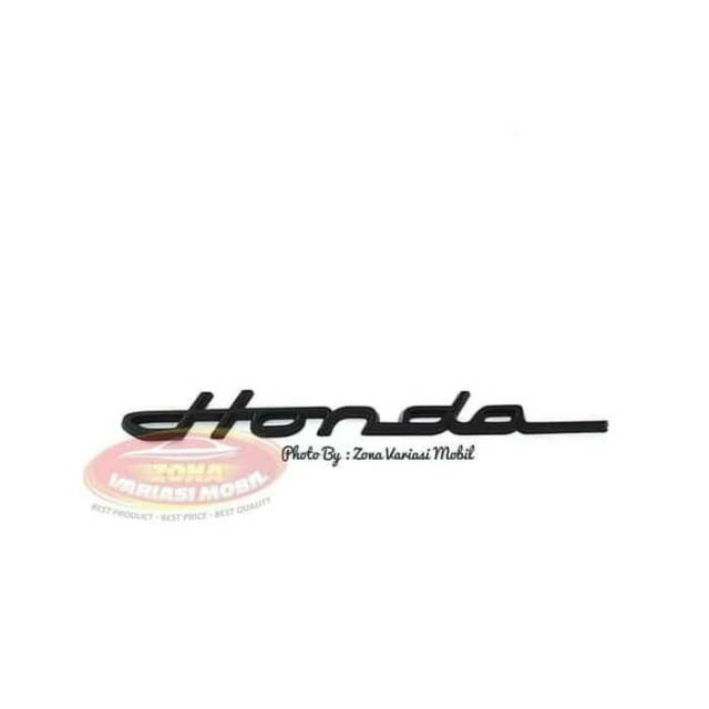 HITAM Honda Latin Black Connected Logo Emblem Honda 3D Black Doff ...