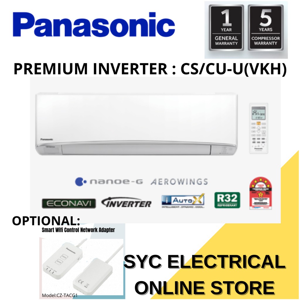 PANASONIC PREMIUM INVERTER U SERIES R32 AIR CONDITIONER (1.0HP-2.5HP ...