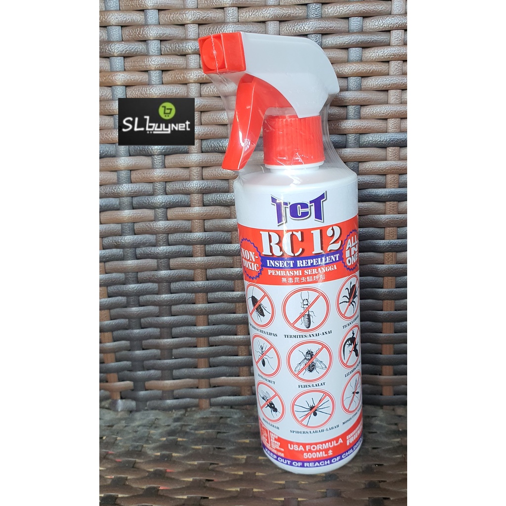 RC12 NON-TOXIC INSECT REPELLANT, 500ML (USA FORMULA) / ODORLESS ...
