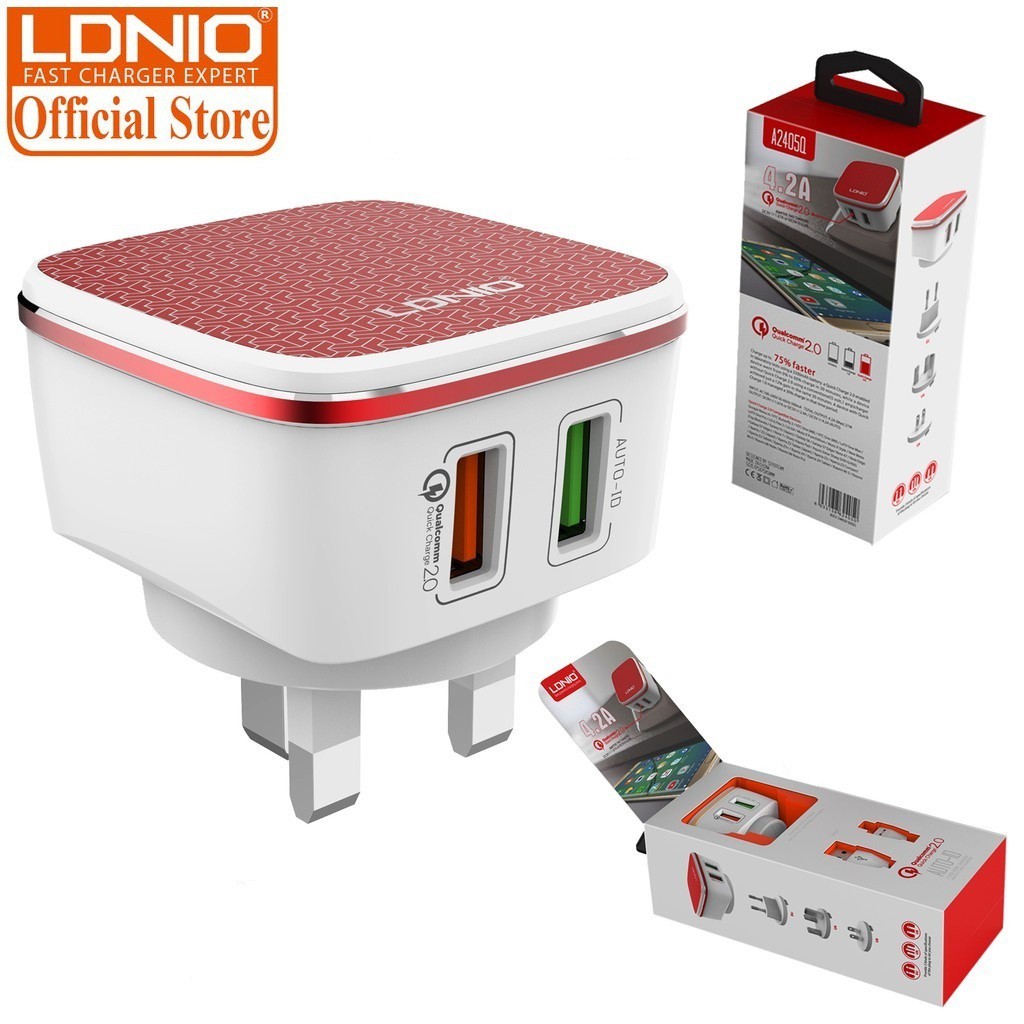LDNIO 100% ORIGINAL A2405Q QUALCOMM3.0 QUICK CHARGE CHARGER DUAL USB ...