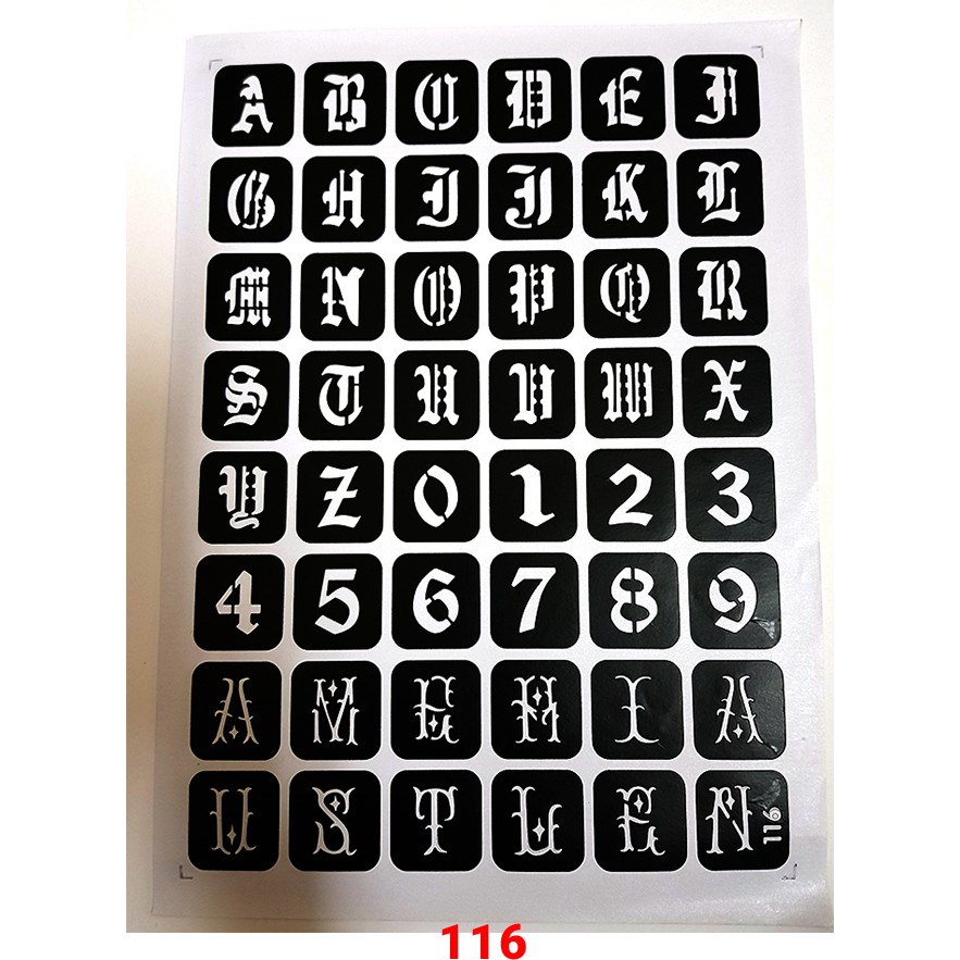 Letter, Name, Symbol Tattoo Mold (Without Ink) | Shopee Malaysia