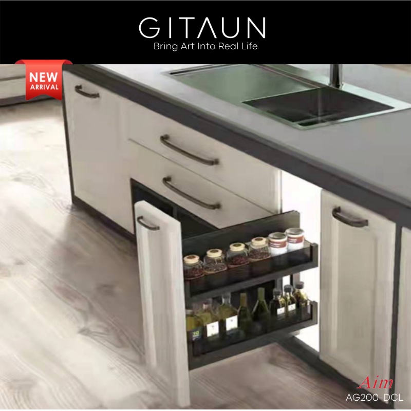 [AIM] Aluminium Pull Out Sauce Rack / Pull Out Basket / Kitchen Drawer ...