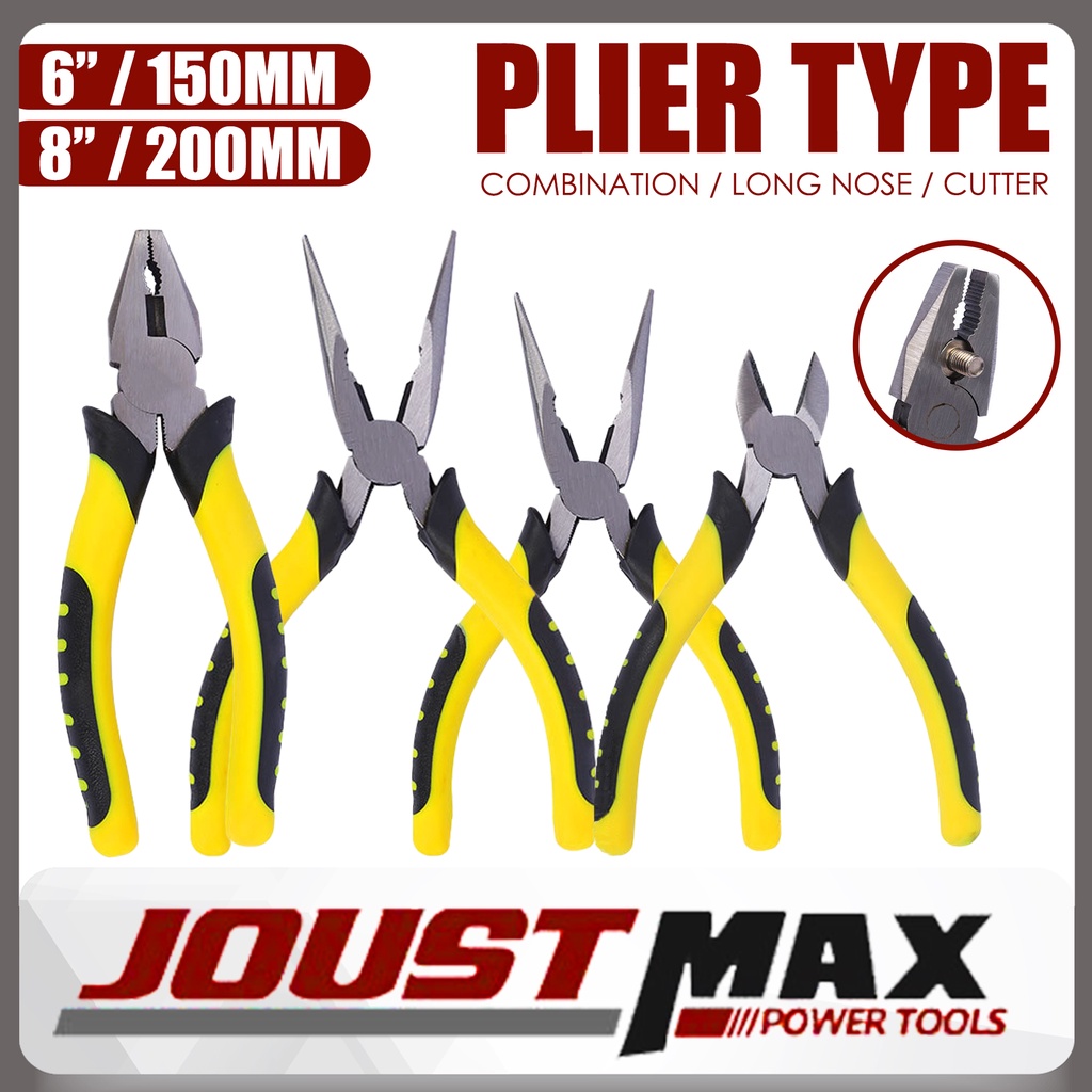 6" / 8" Combination Plier Long Nose Plier Diagonal Plier 150MM / 200MM Wire Cutter Playar ...