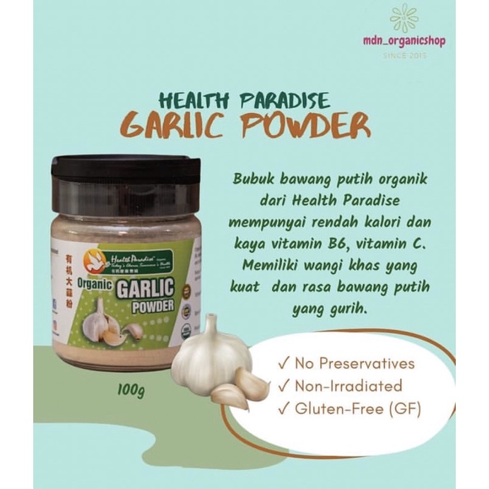 Organic Garlic Powder 100g | Shopee Malaysia
