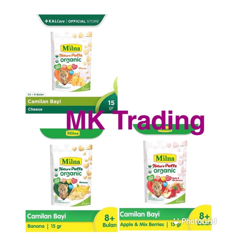 Milna Nature Puff Organic 15G | Shopee Malaysia
