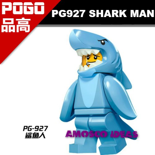 Sharkman Minifigure PG927 shark mascot | Shopee Malaysia