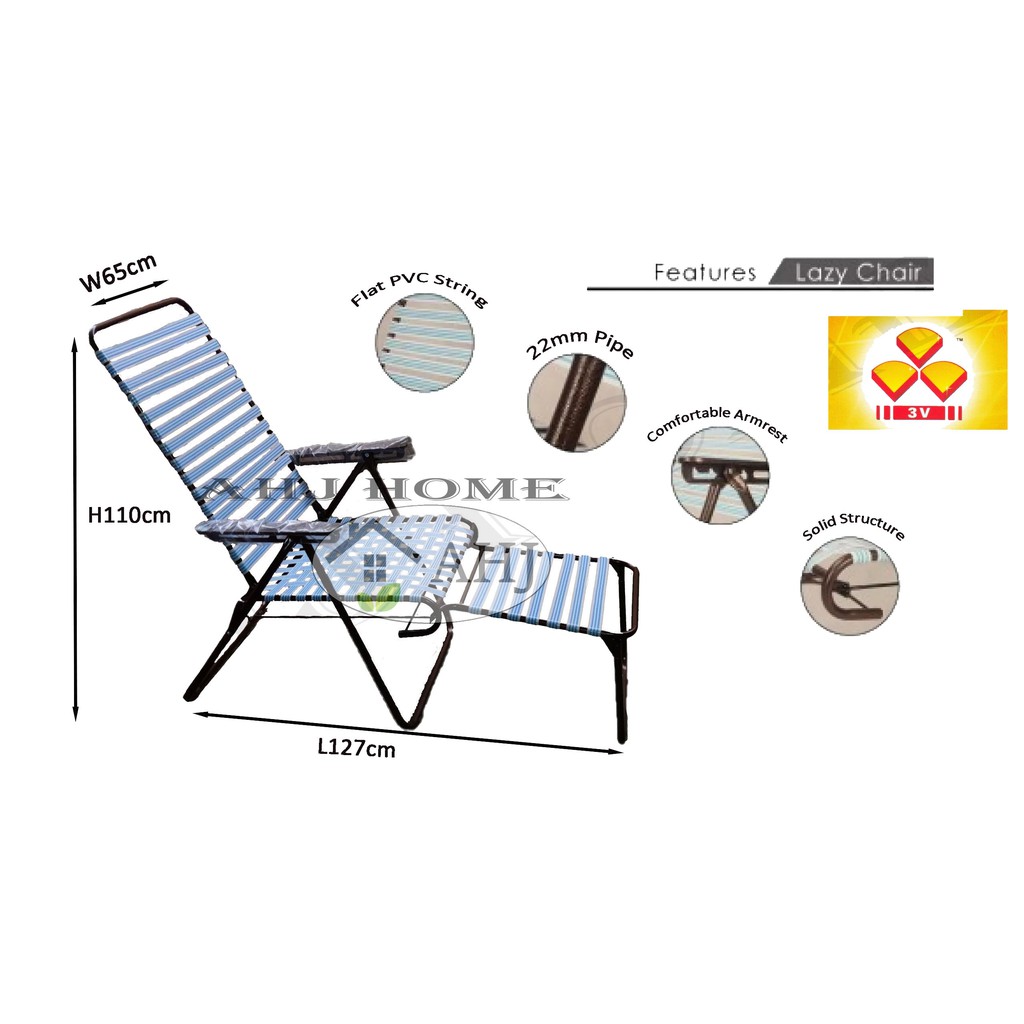 3V Kerusi Malas / Relax Chair / Lazy Chair / Kerusi Lipat / Foldable ...