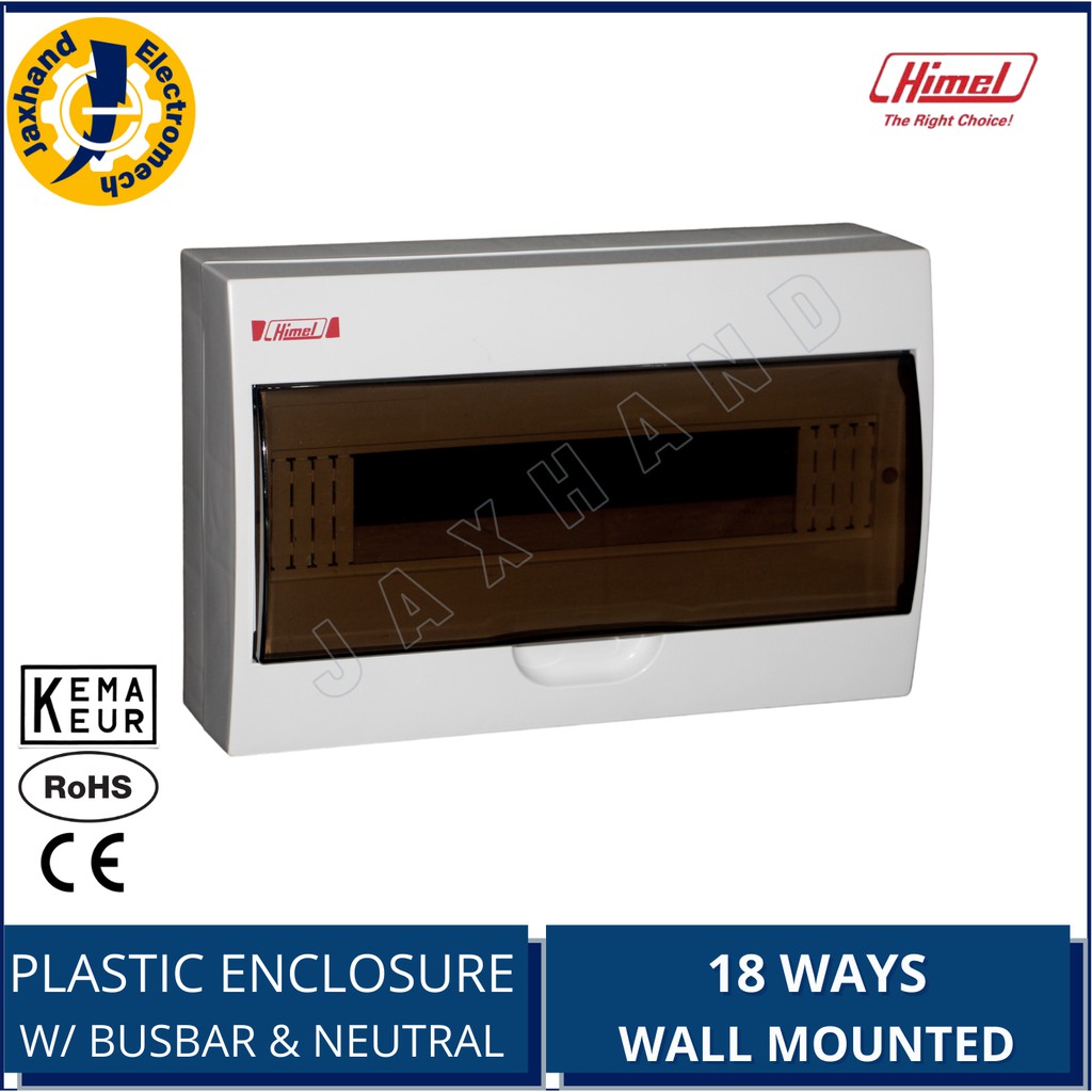18 WAYS HIMEL PLASTIC ENCLOSURE DISTRIBUTION BOX WITH COMBINATION ...